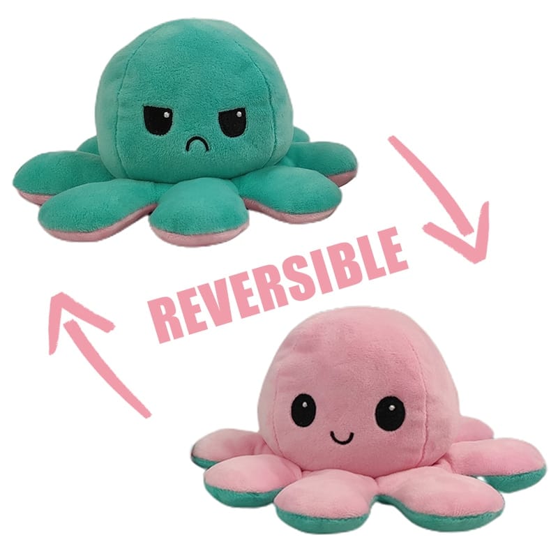 Plüschtier Wende-Krake - Octopus Reversible - Kuscheltier - Stofftier • Mein Pluschtier