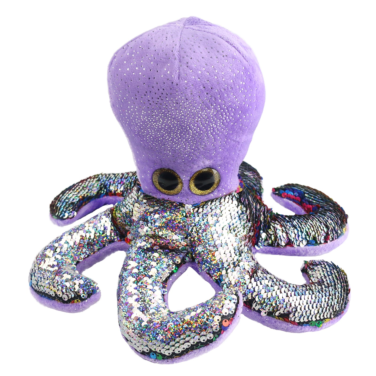 Plüschtier Oktopus mit weichen Pailletten - kuscheltier- Stofftier ...