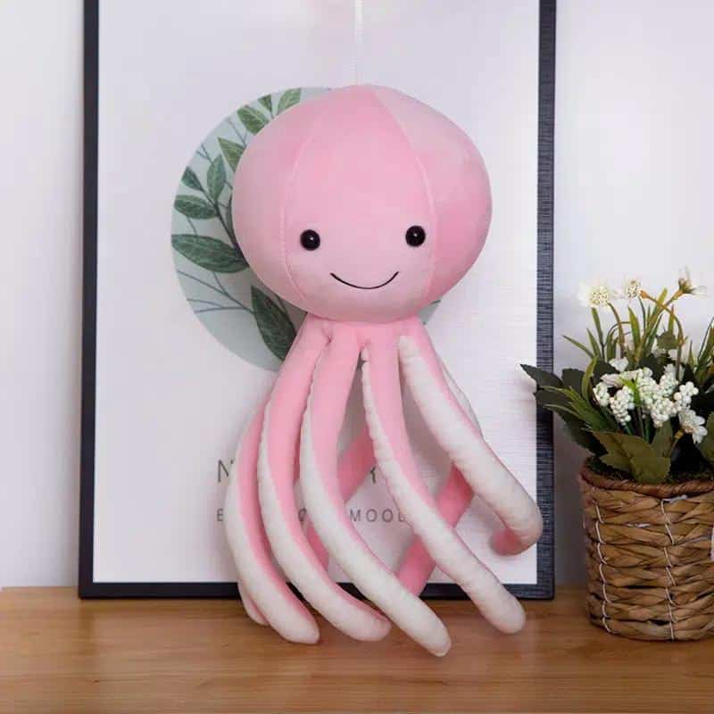 Niedlicher Oktopus aus rosa Plüschtier - kuscheltier- Stofftier • Mein ...