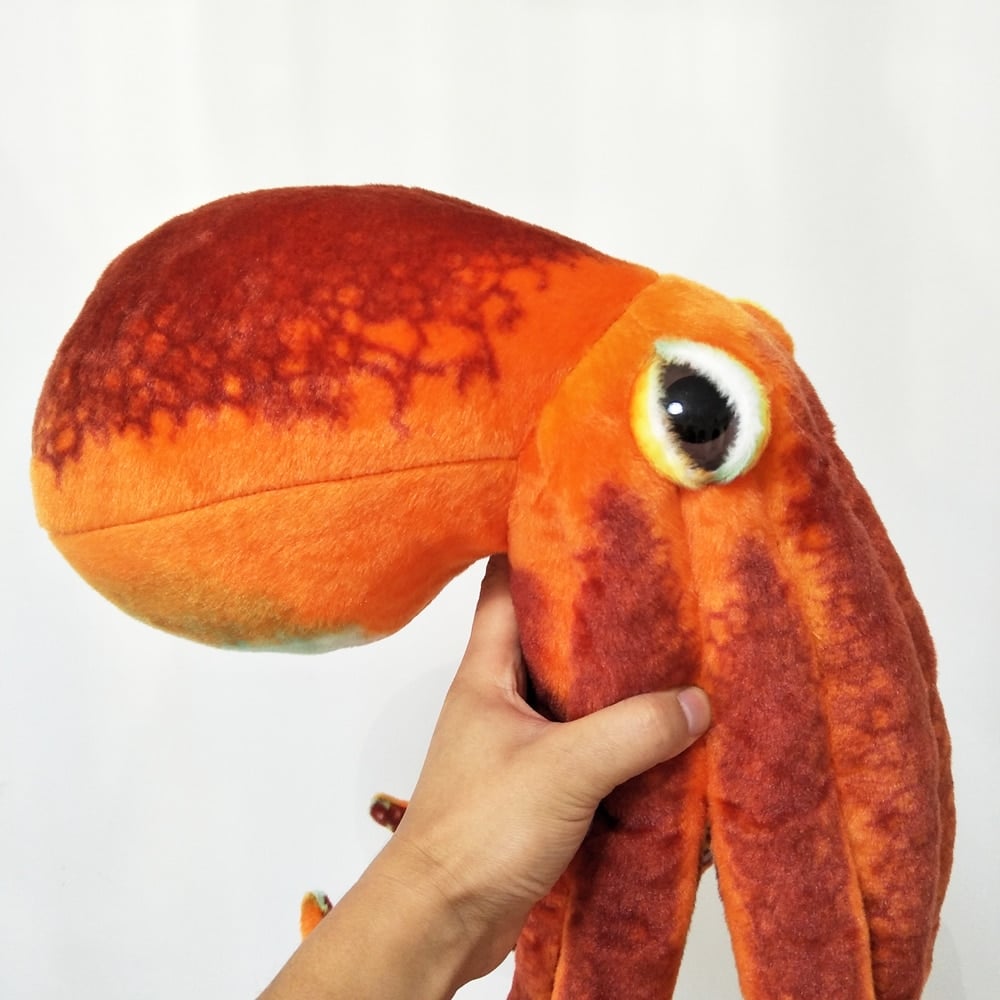 Plüschtier Oktopus realistisch orange - kuscheltier- Stofftier • Mein ...