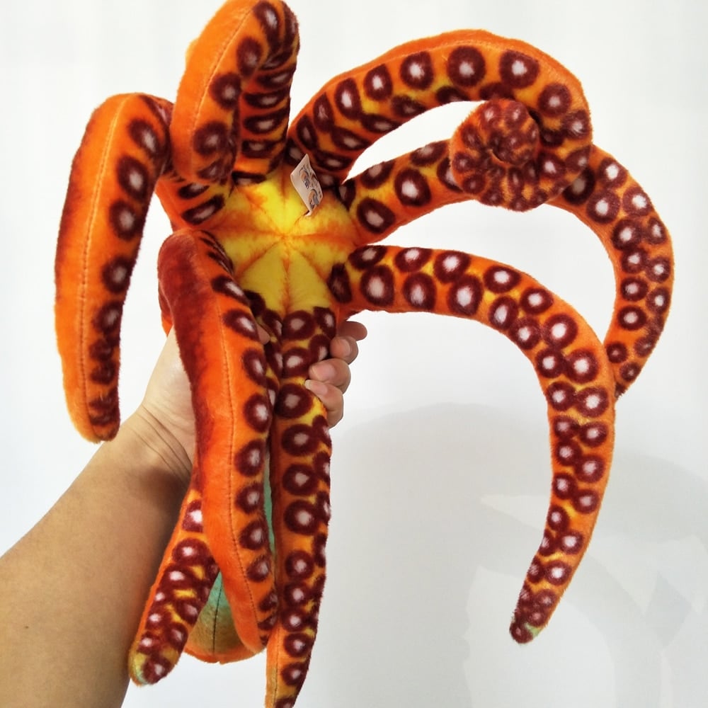 Plüschtier Oktopus realistisch orange - kuscheltier- Stofftier • Mein ...