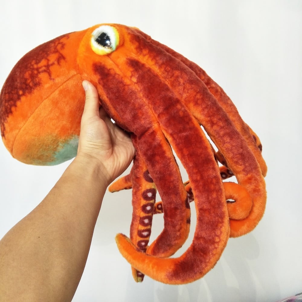 Plüschtier Oktopus realistisch orange - kuscheltier- Stofftier • Mein ...