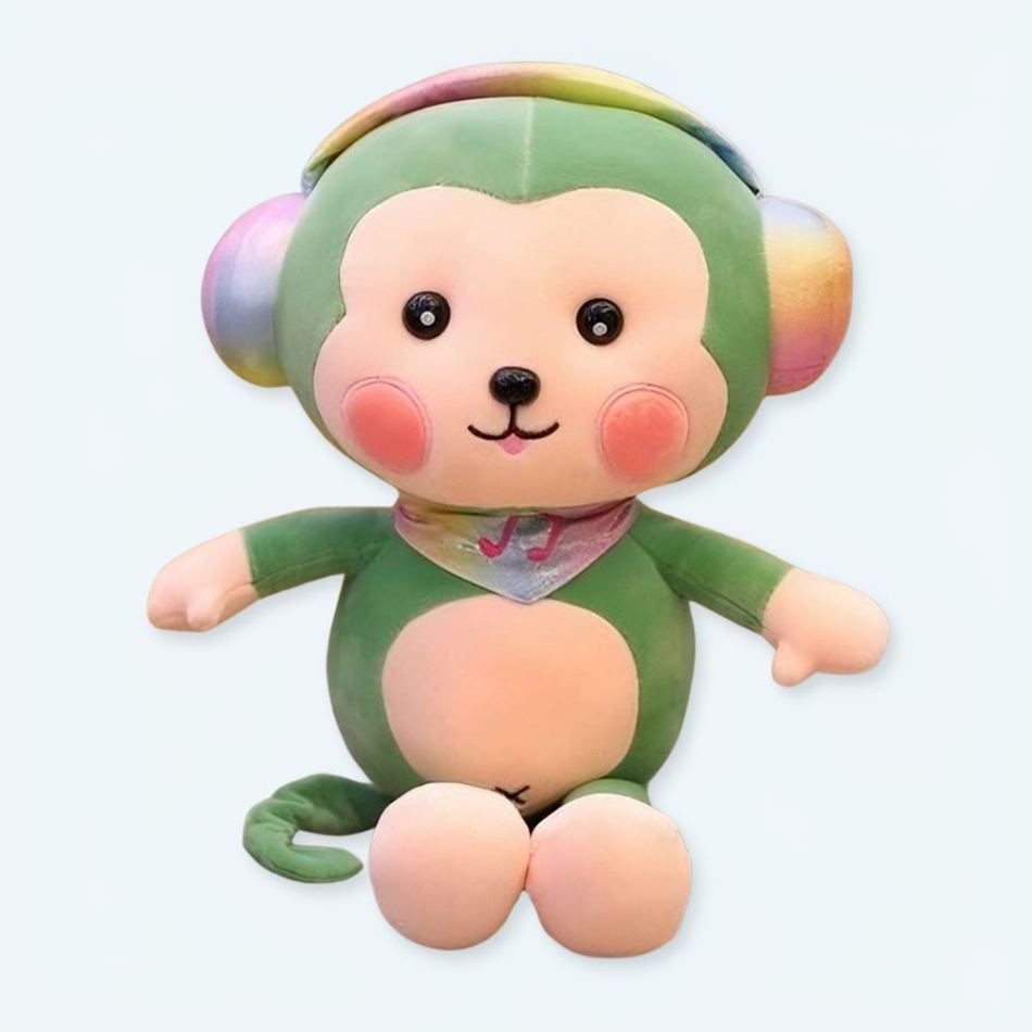 Plüschtier Affe grün kawaii - kuscheltier- Stofftier • Mein Pluschtier