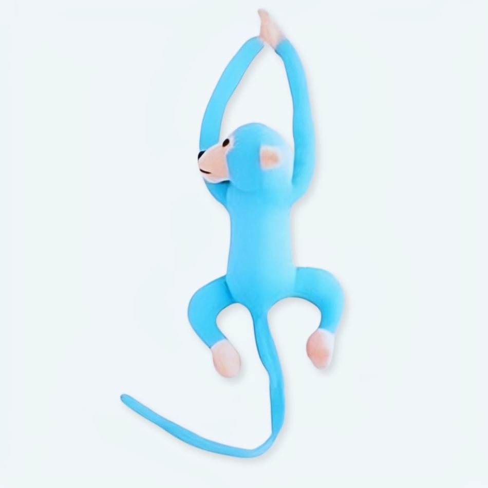Plüschtier Kawaii-Affe mit langem Schwanz, blau - kuscheltier ...