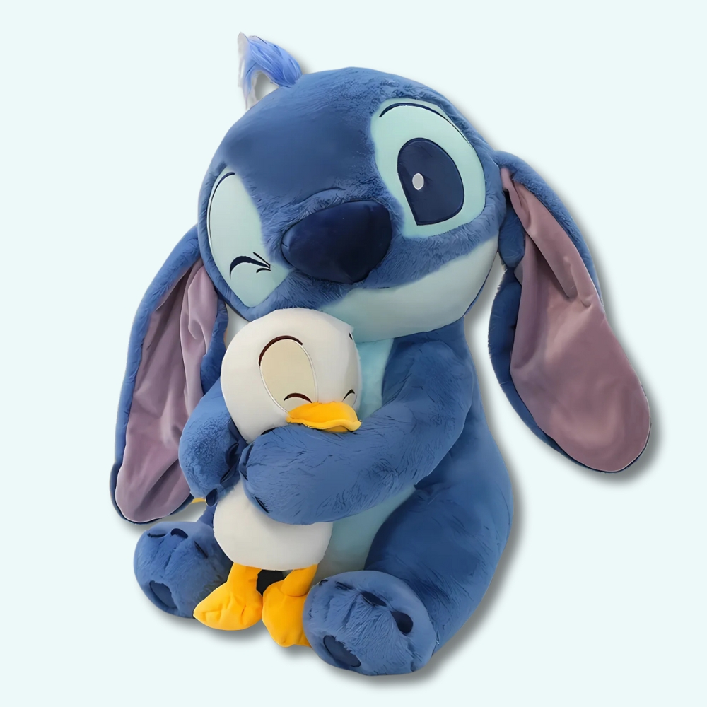 Plüschtier Stitch mit seiner Kuscheldecke Ente • Mein Pluschtier